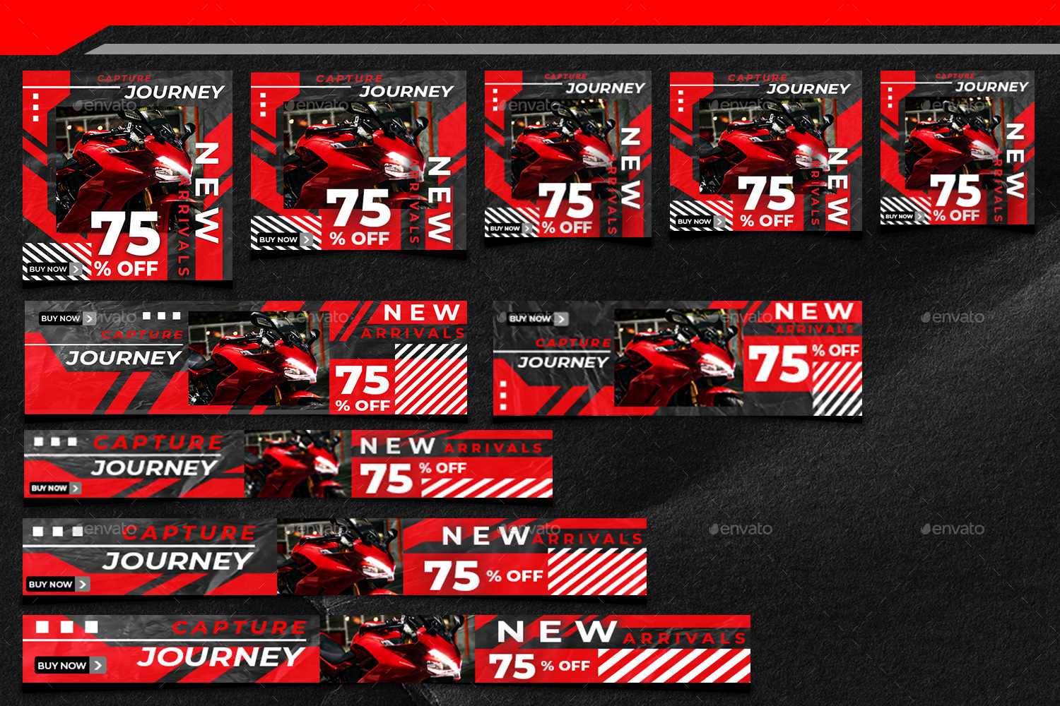 Urban Motorbike Banner Multipurpose, Web Elements | GraphicRiver