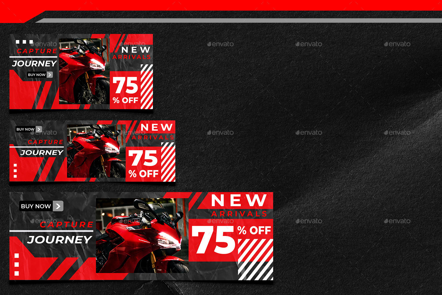 Urban Motorbike Banner Multipurpose, Web Elements | GraphicRiver