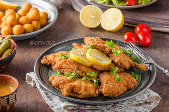 Homemade Breaded German Weiner Stock Photo by PeteerS | PhotoDune