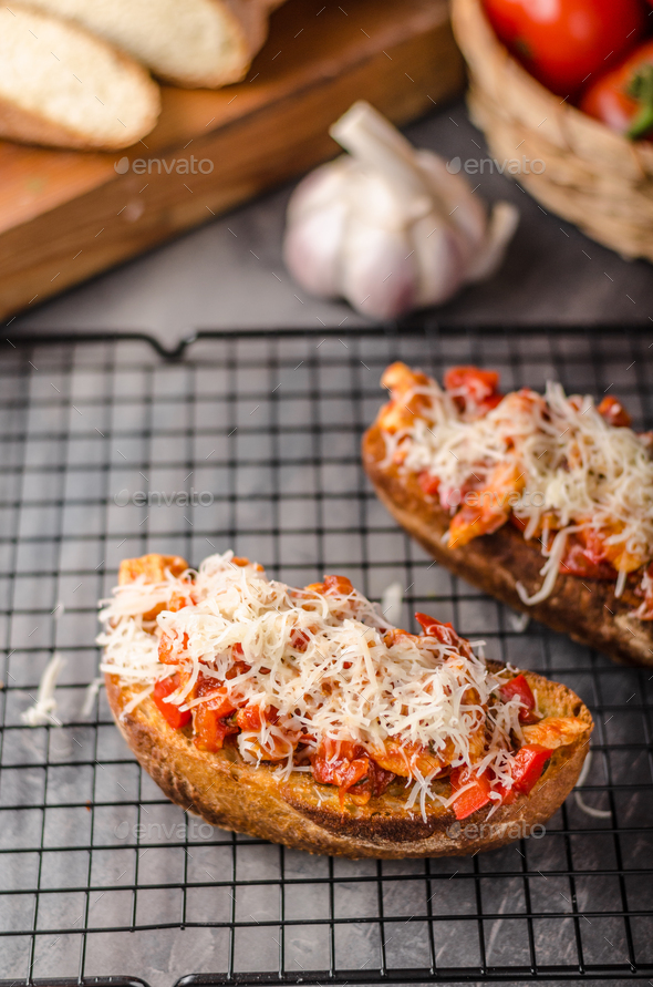 Devil toast vegetable chicken cheese Stock Photo by PeteerS | PhotoDune