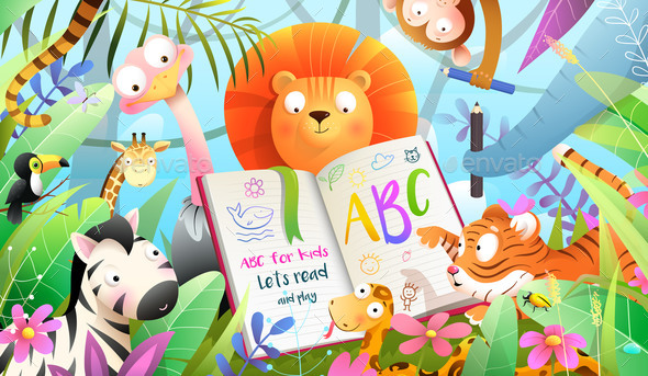 Animals Reading
