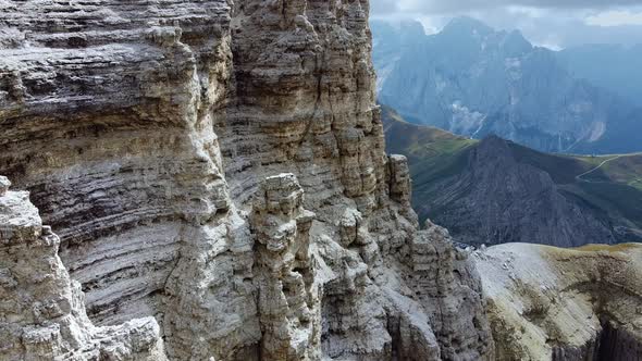 Beautiful Cliffs in the Dolomites, Stock Footage | VideoHive