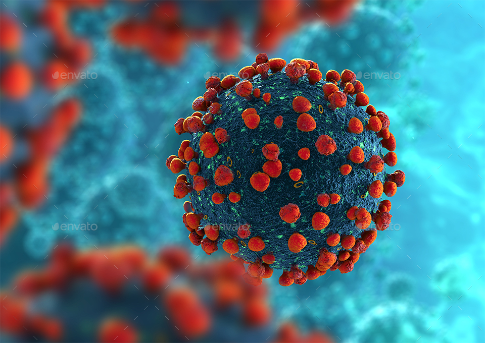 Detailed Coronavirus Backgrounds, Graphics | GraphicRiver