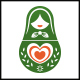 Matryoshka Love Logo Template, Logo Templates | GraphicRiver