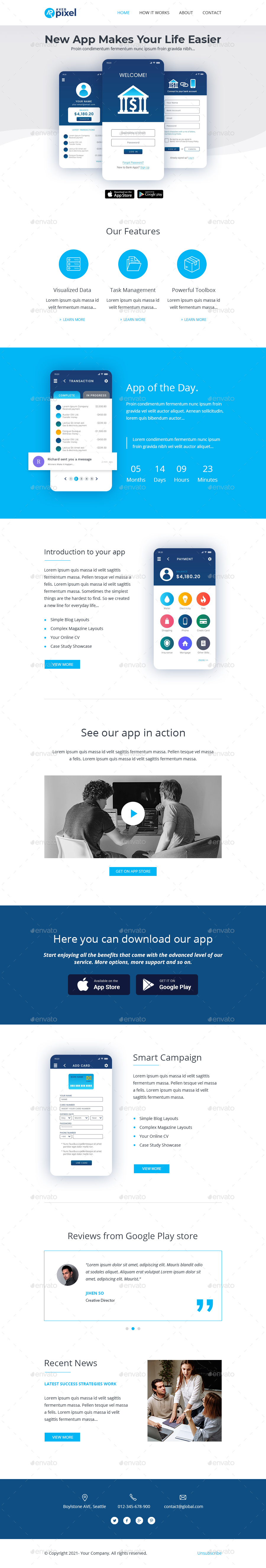 5 Business E-newsletter PSD Template, Web Elements | GraphicRiver