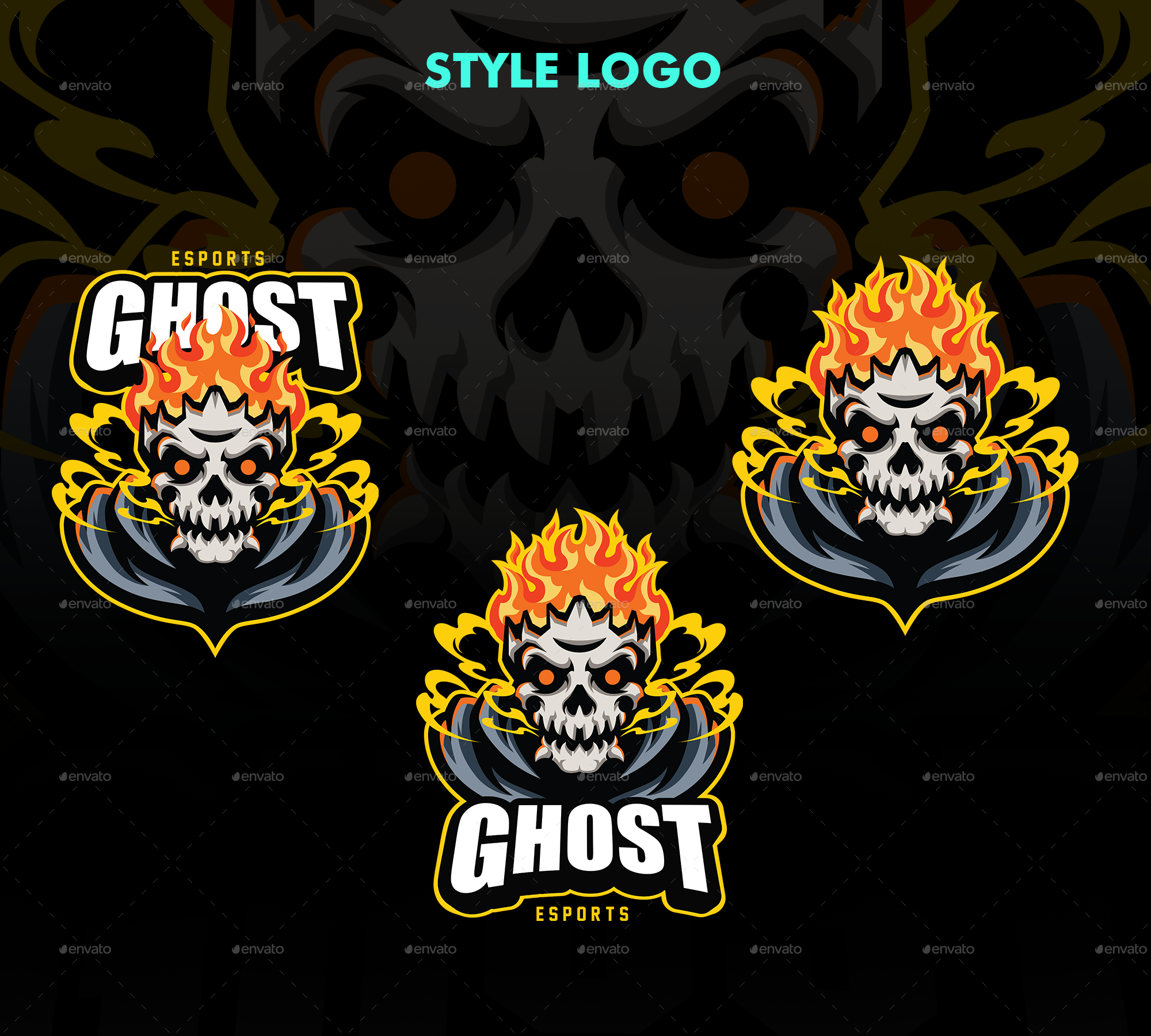 Ghost Esport Logo, Logo Templates | GraphicRiver