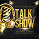 Talk Show Podcast Flyer, Print Templates | GraphicRiver