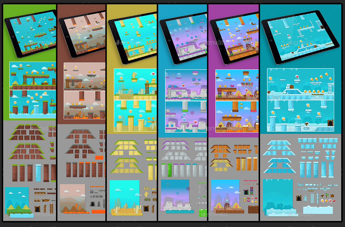 Tile Set Collection 2, Game Assets | GraphicRiver