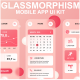Glassmorphic Mobile App UI Kit, Vectors | GraphicRiver