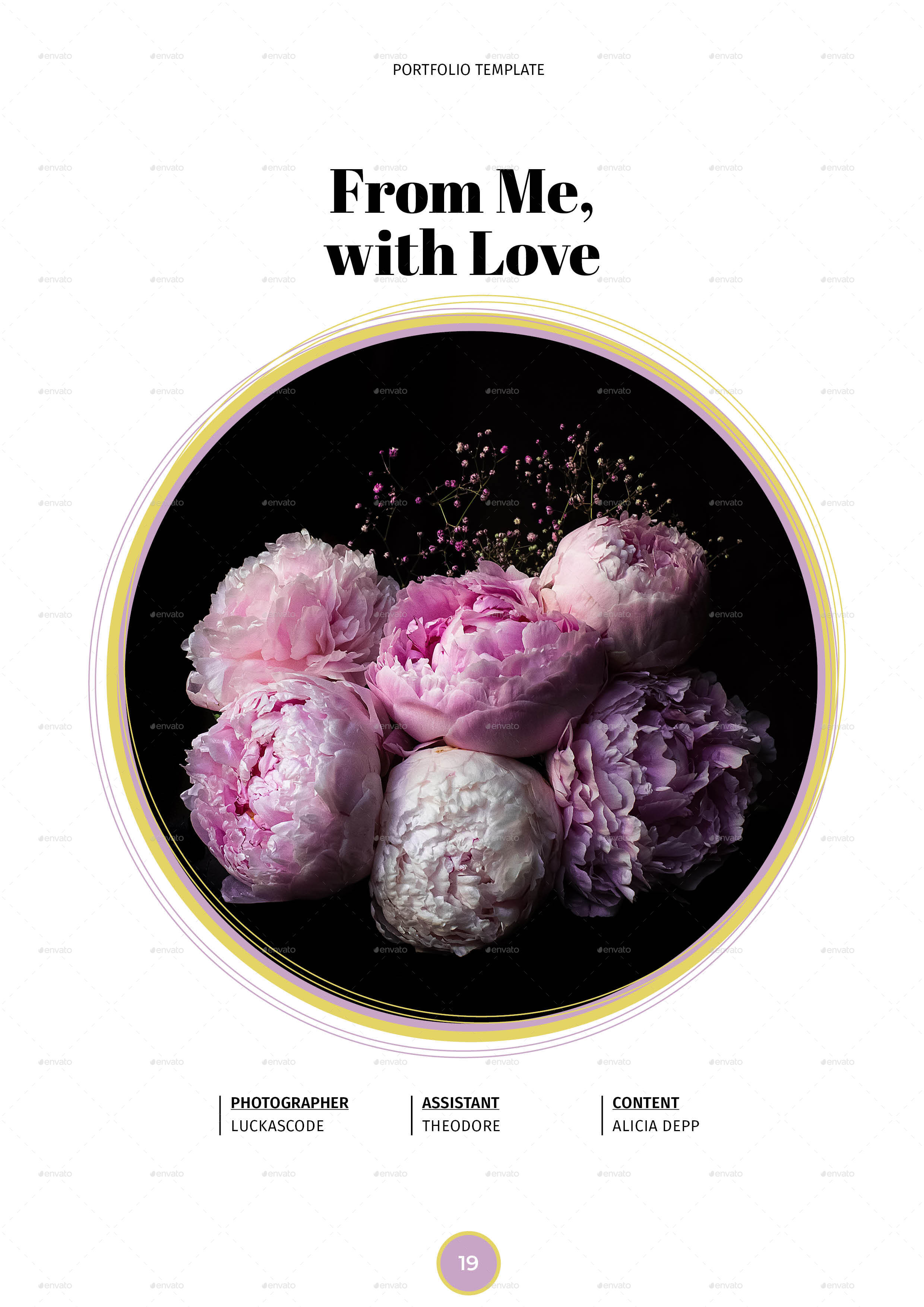 Flower Photography Portfolio Template, Print Templates | GraphicRiver