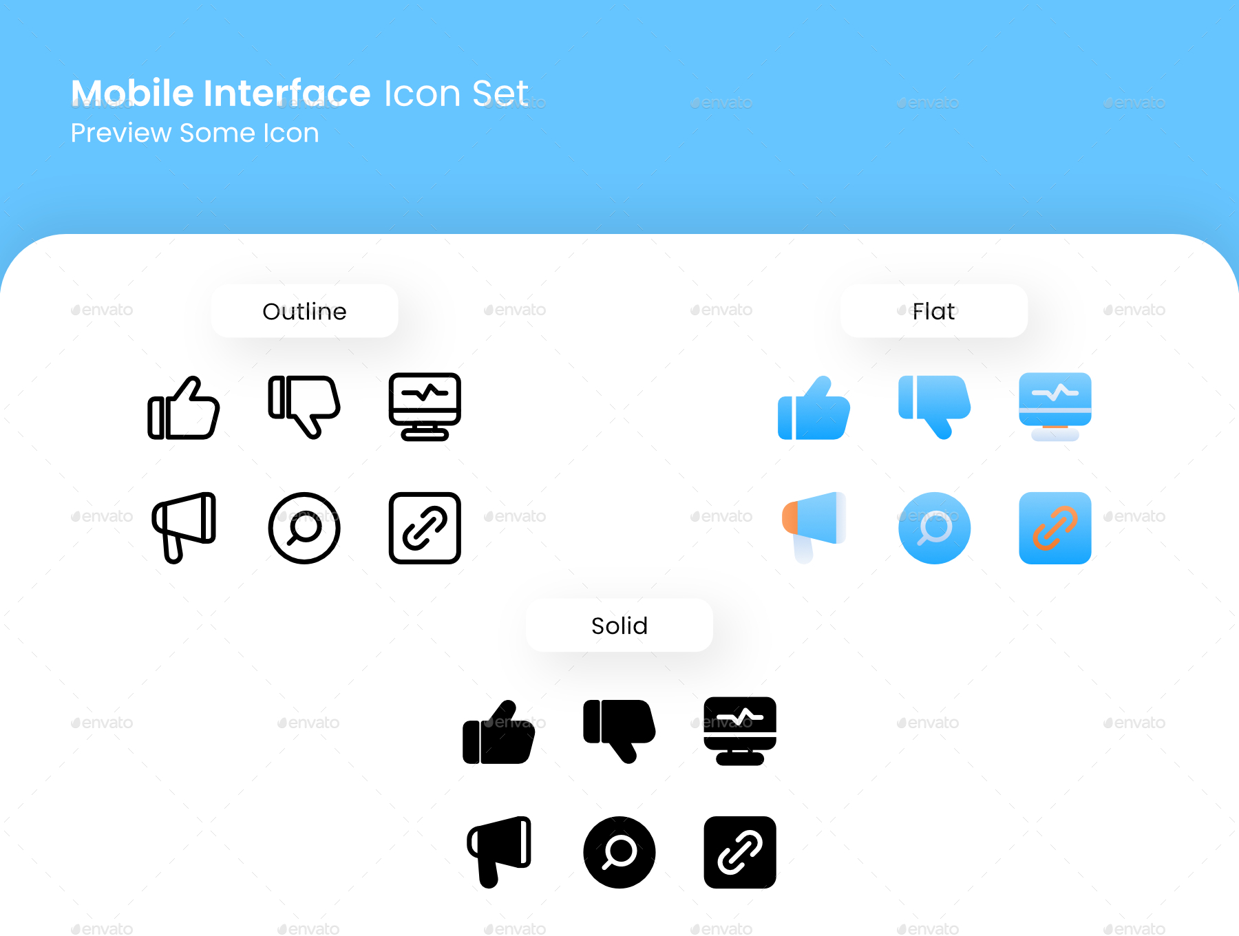 Mobile Interface Icons, Icons | GraphicRiver