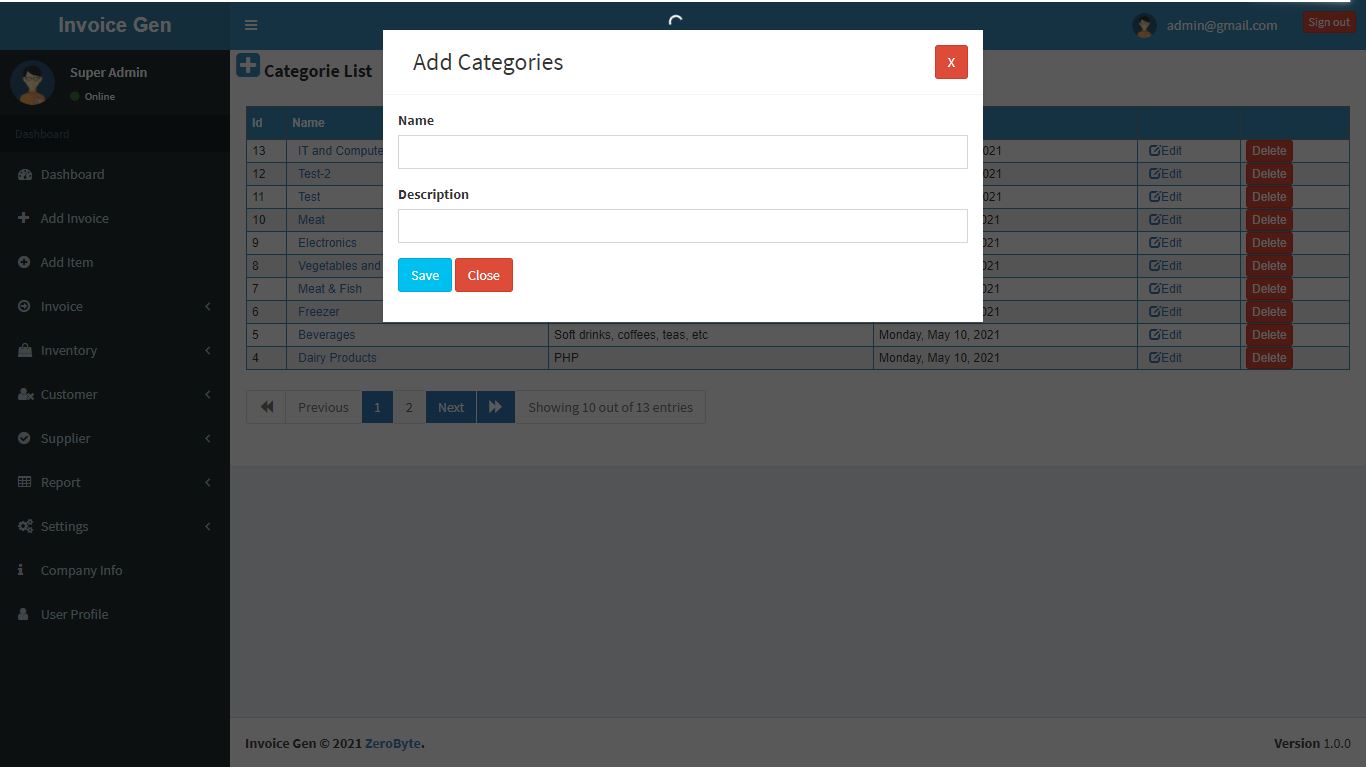 Invoice Generation and Management | ASP.NET Core | EF | MSSQL by shaheddev Invoice Generation and Management | ASP.NET Core | EF | MSSQL by shaheddev