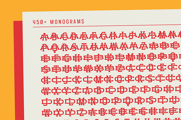 Monogram Holder - Display Font, Fonts | GraphicRiver