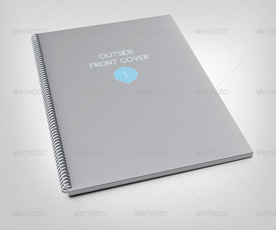 Spiral Notebook Mock-Up, Graphics | GraphicRiver