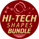 Hi-Tech Photoshop Shapes Bundle, Add-ons | GraphicRiver