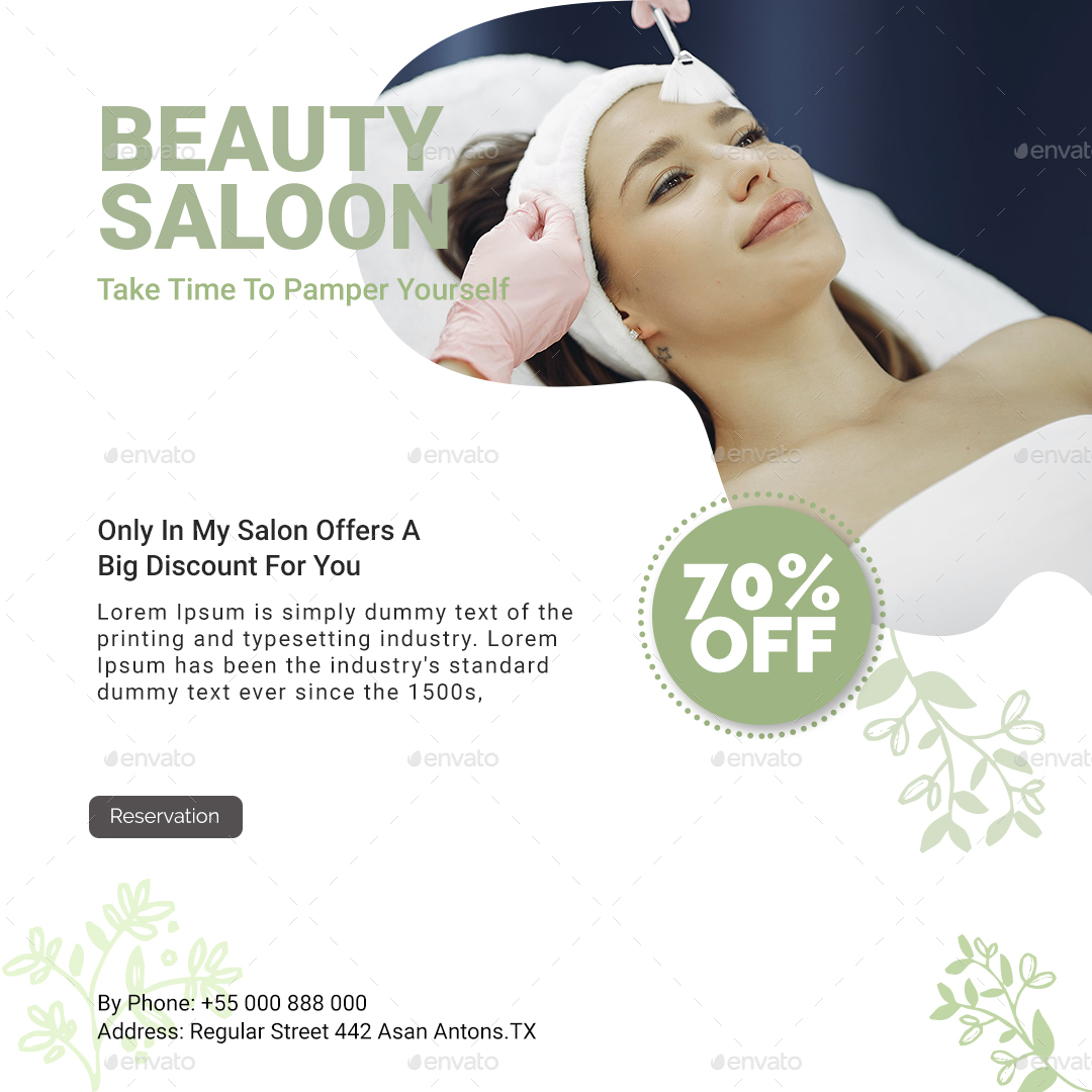 Spa Instagram Post Template, Graphics | GraphicRiver