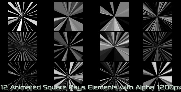 Square Rays Elements Vol.1, Motion Graphics | VideoHive