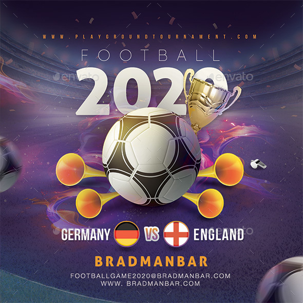 Football European Cup Flyer by n2n44 | GraphicRiver