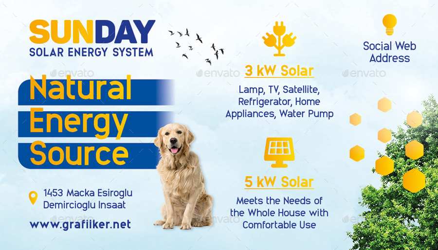 Solar Energy Business Card Templates, Print Templates | GraphicRiver