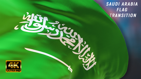 Saudi Arabia flag transition, Motion Graphics | VideoHive