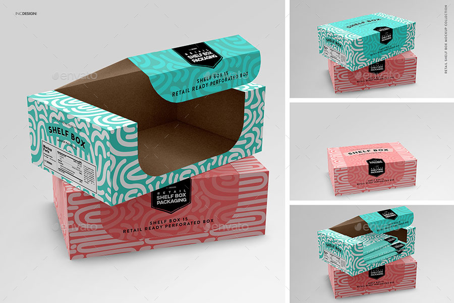 Retail Shelf Box Packaging MockUp No.15, Graphics | GraphicRiver
