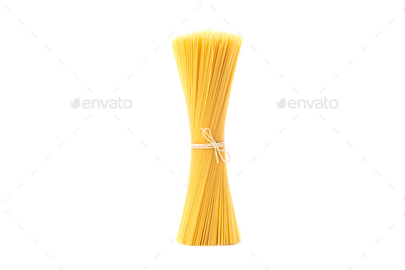 Pasta isolated on white background. Uncooked whole wheat pasta Stock ...