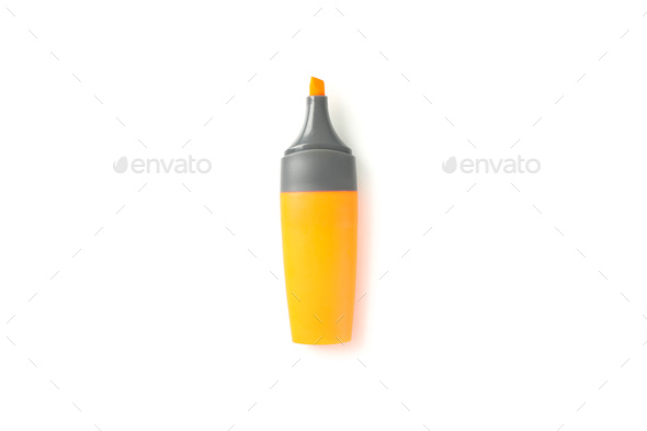 Color office highlighter isolated on white background Stock Photo by ...