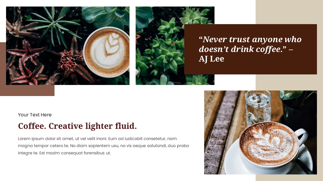 Latte - Cafe and Coffee Keynote Template, Presentation Templates ...