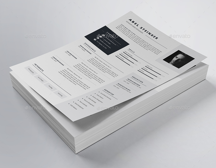 Resume/CV, Print Templates | GraphicRiver