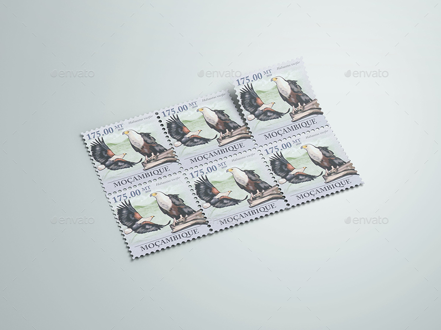 Postage Stamp Mock-up v2, Graphics | GraphicRiver