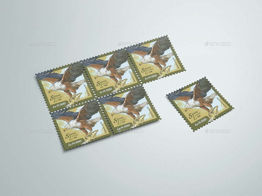 Postage Stamp Mock-up v2, Graphics | GraphicRiver