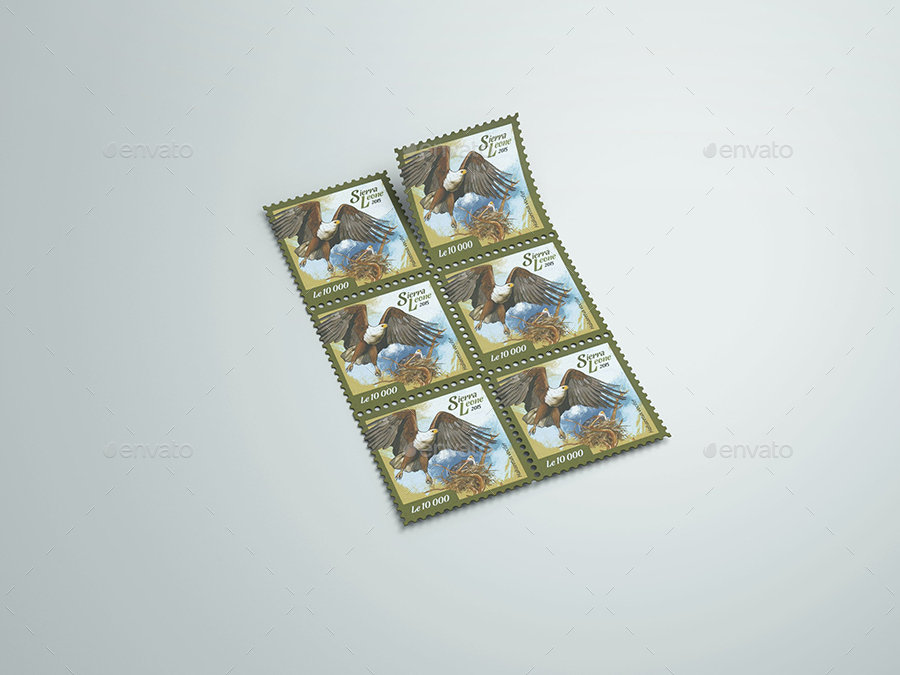 Postage Stamp Mock-up v2, Graphics | GraphicRiver