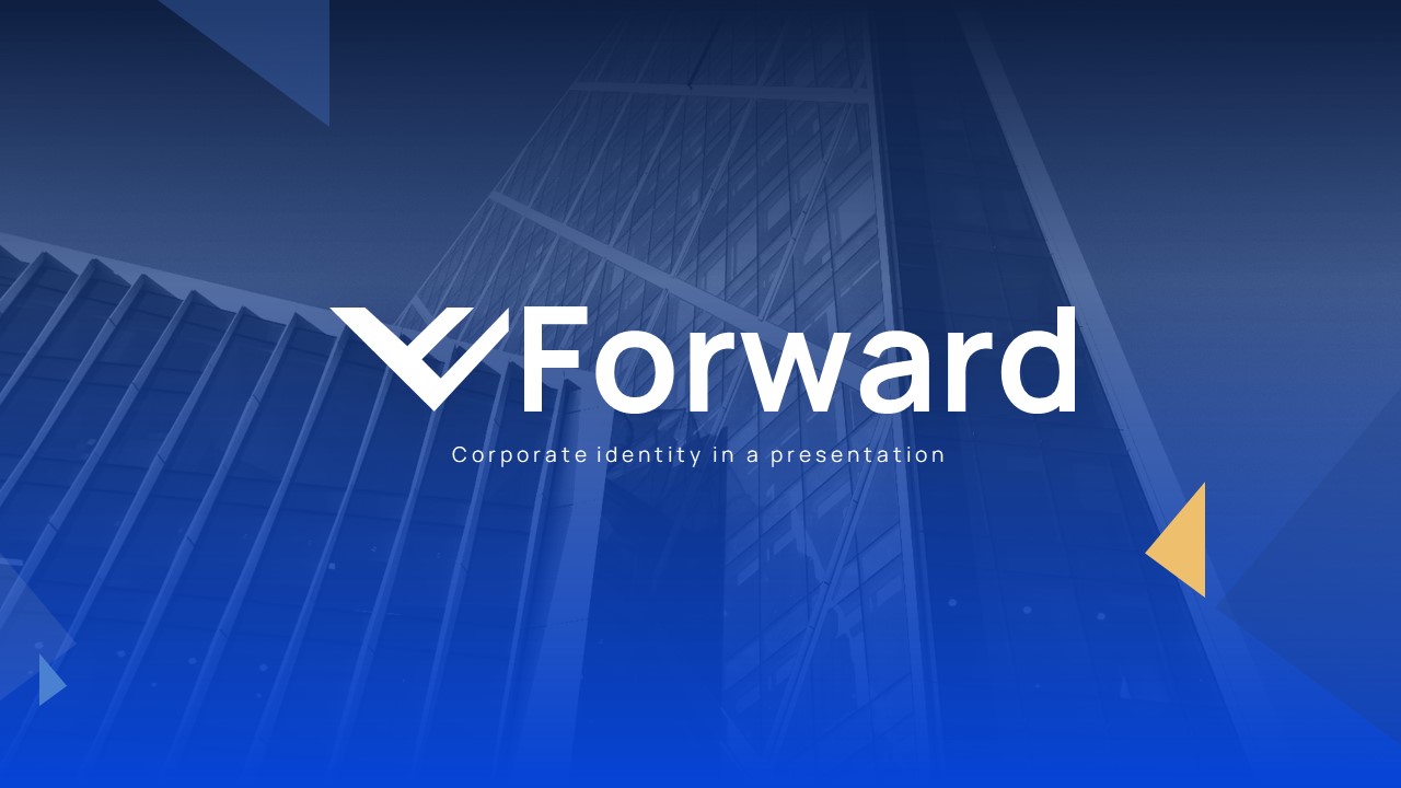 Forward Corporate Business Powerpoint Template, Presentation Templates