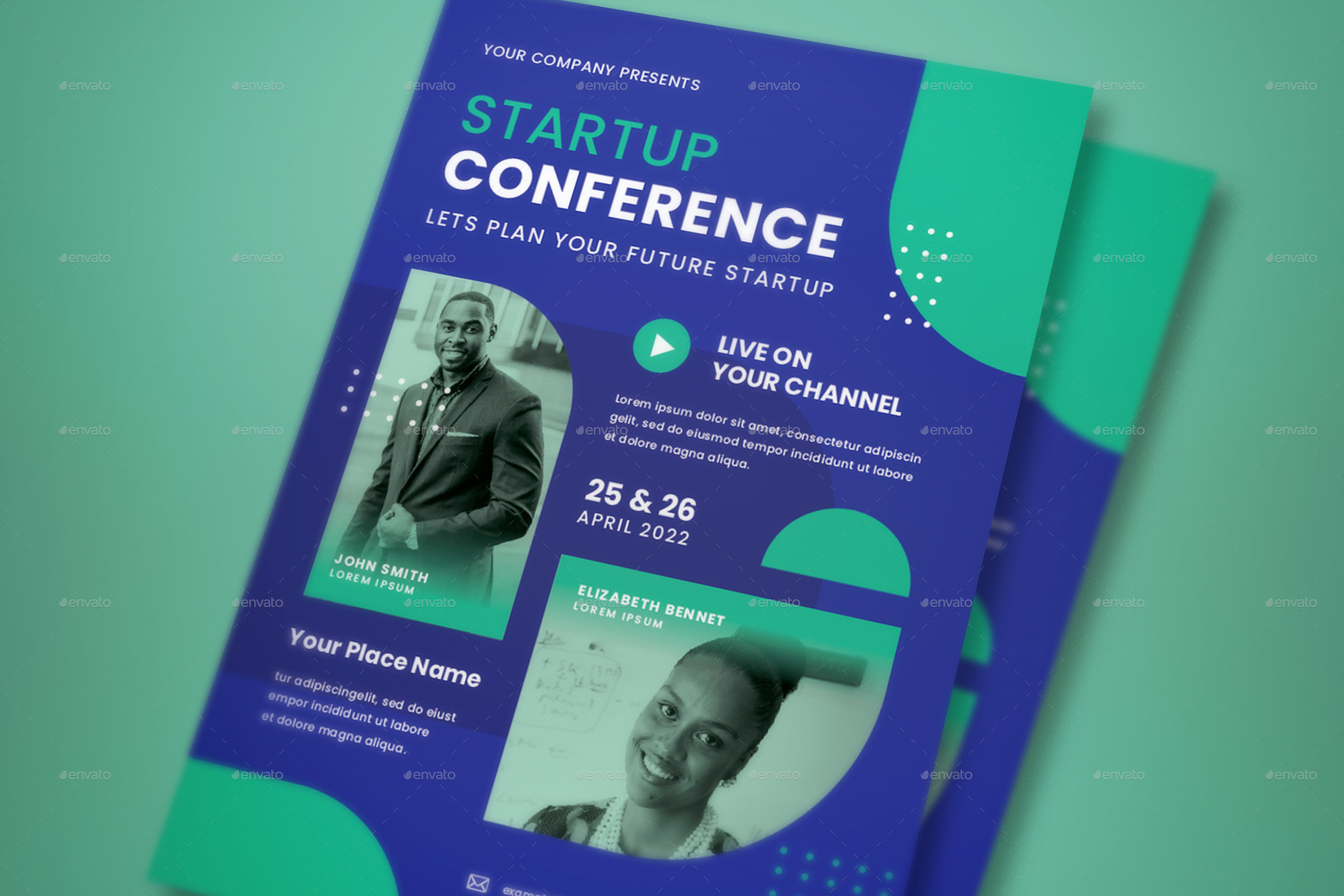 Startup Conference Flyer Set, Print Templates | GraphicRiver