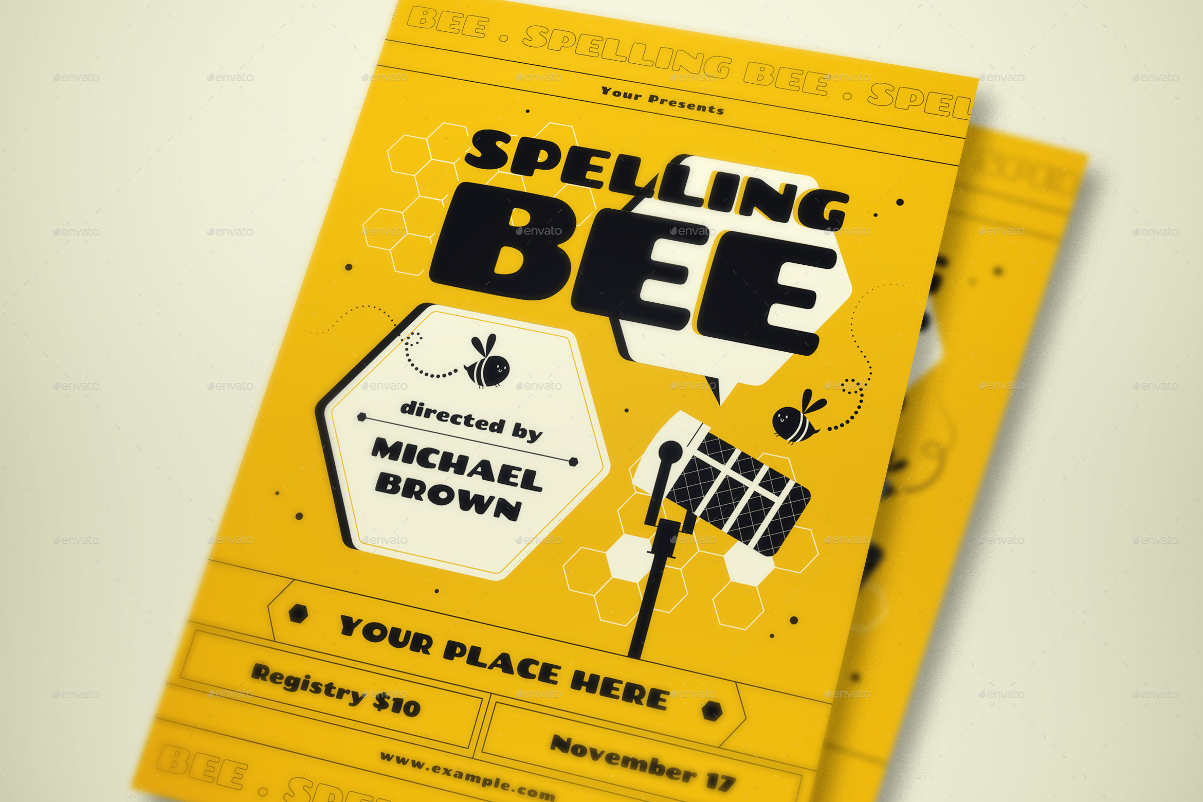 Spelling Bee Flyer Set, Print Templates | GraphicRiver