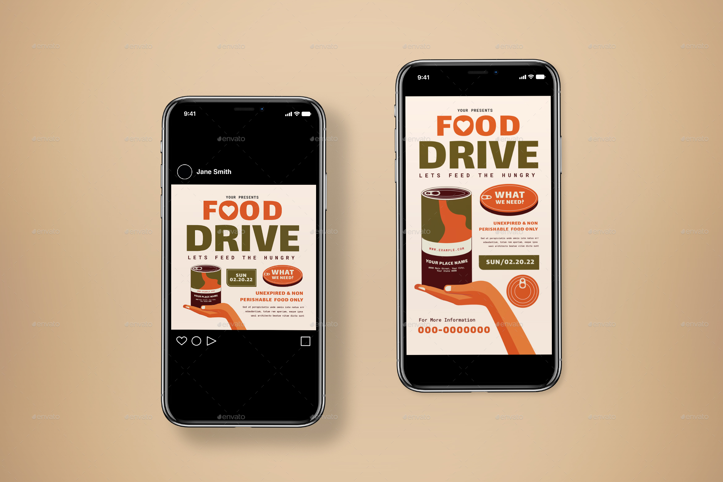 Food Drive Flyer Set, Print Templates | GraphicRiver