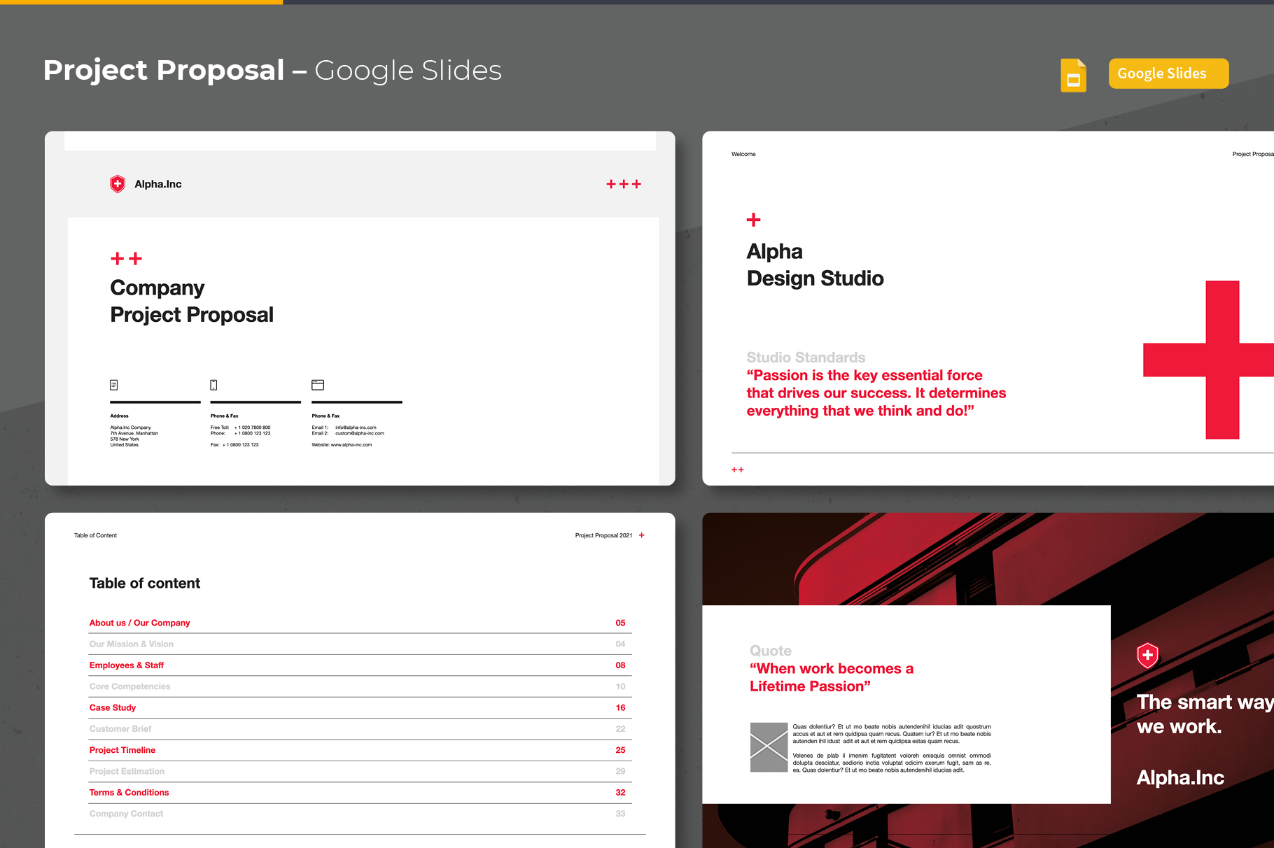 Business Proposal Google Slides Template, Presentation Templates ...