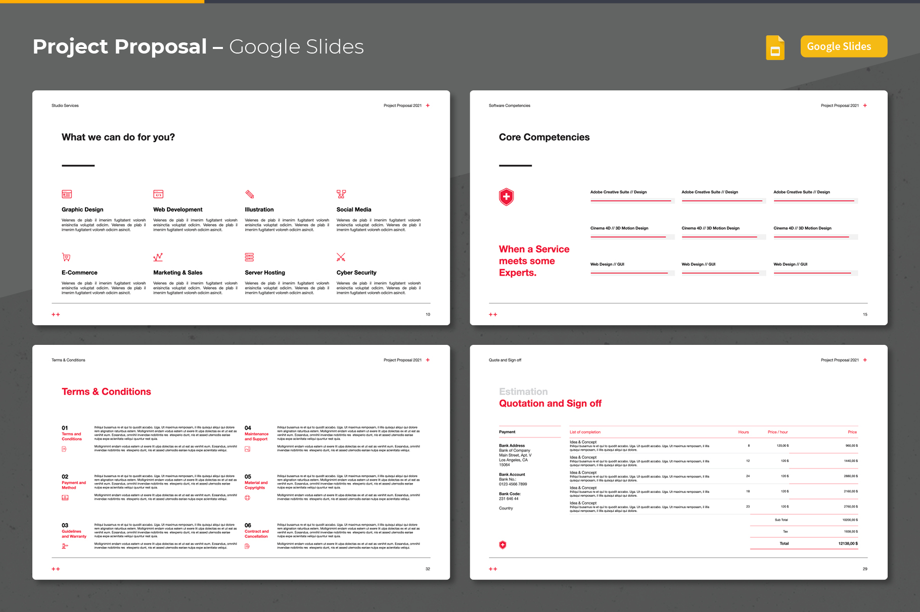 Business Proposal Google Slides Template, Presentation Templates ...