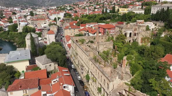Mostar City, Aerial View, Stock Footage | VideoHive
