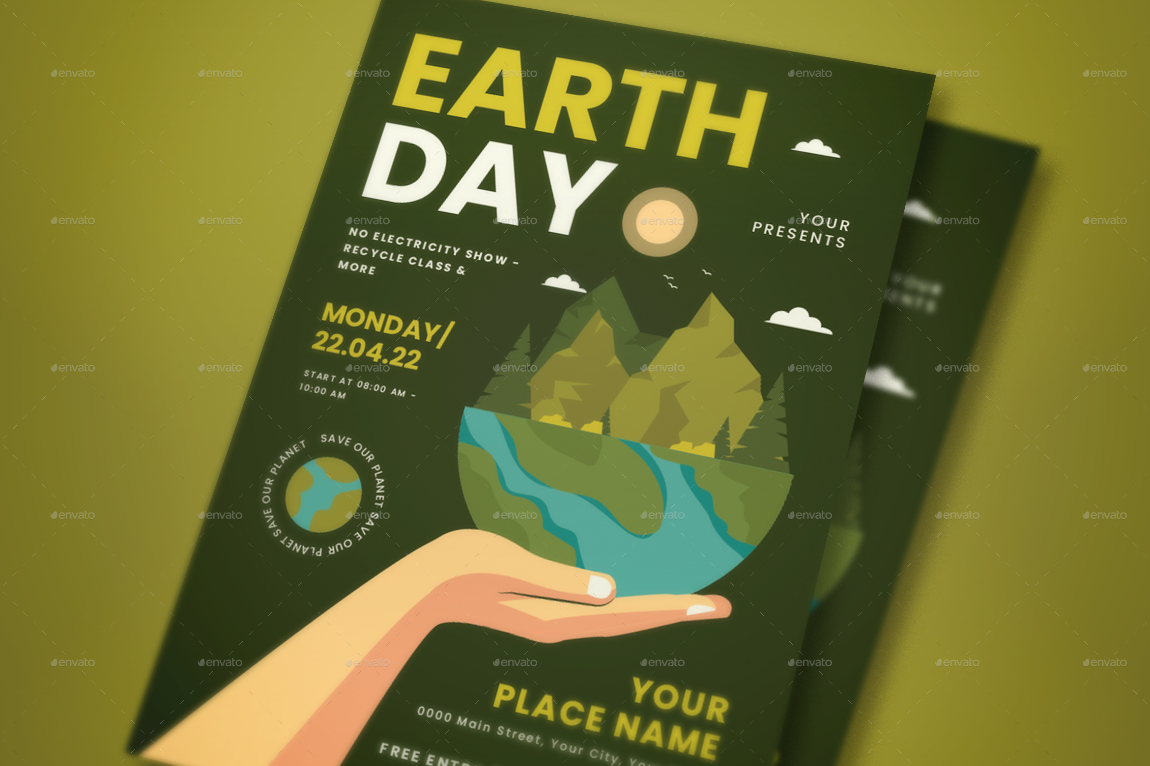 Earth Day Flyer Set, Print Templates | GraphicRiver
