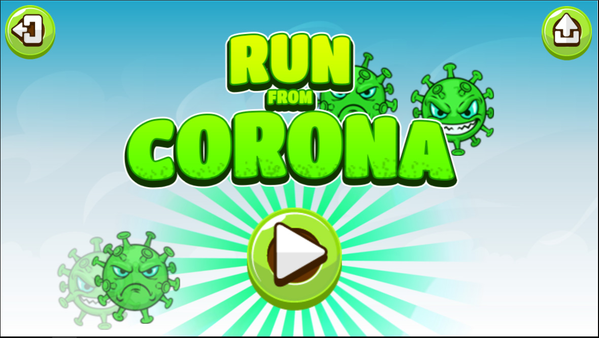 Run From Corona Game (Construct 3 | C3P | HTML5) Running Game by CGFX-Studio