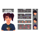 Young Girl Face Construction Pack for Avatar Creation., Vectors ...