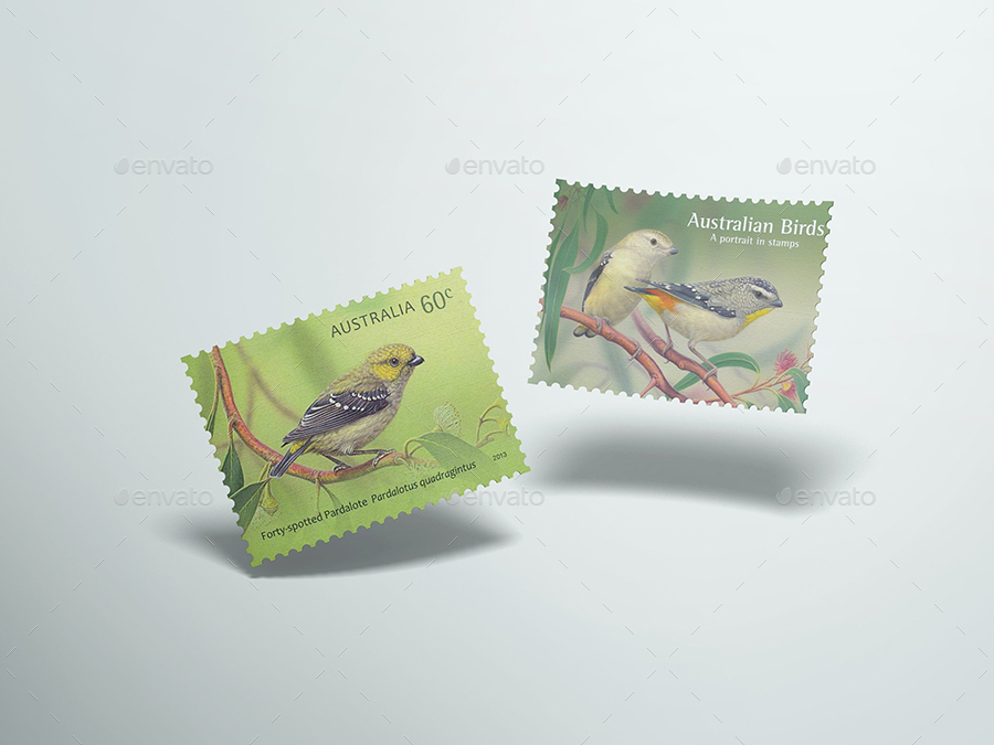 Postage Stamp Mock-up v3, Graphics | GraphicRiver