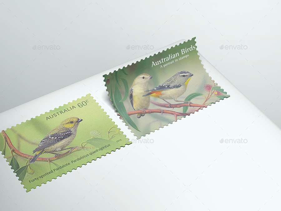 Postage Stamp Mock-up v3, Graphics | GraphicRiver