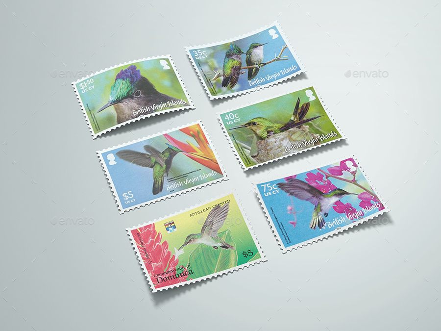 Postage Stamp Mock-up v3, Graphics | GraphicRiver