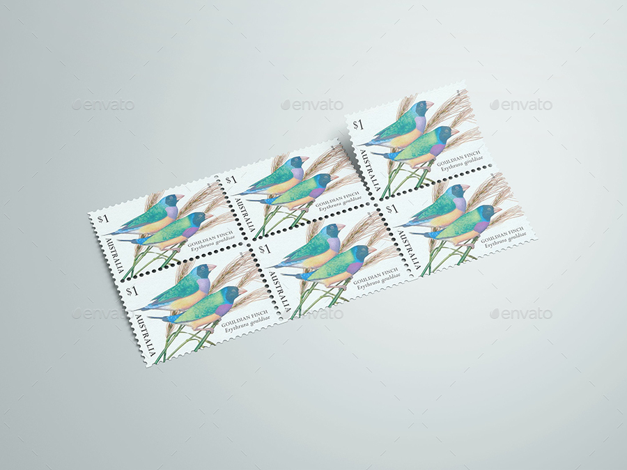 Postage Stamp Mock-up v3, Graphics | GraphicRiver