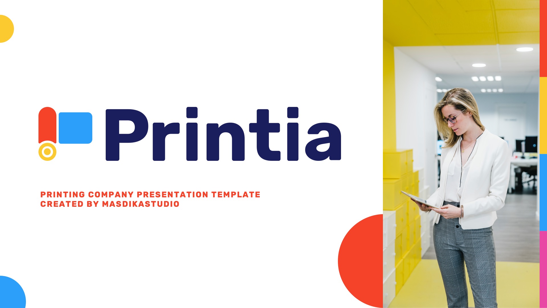 Printia - Printing Company Powerpoint Template, Presentation Templates
