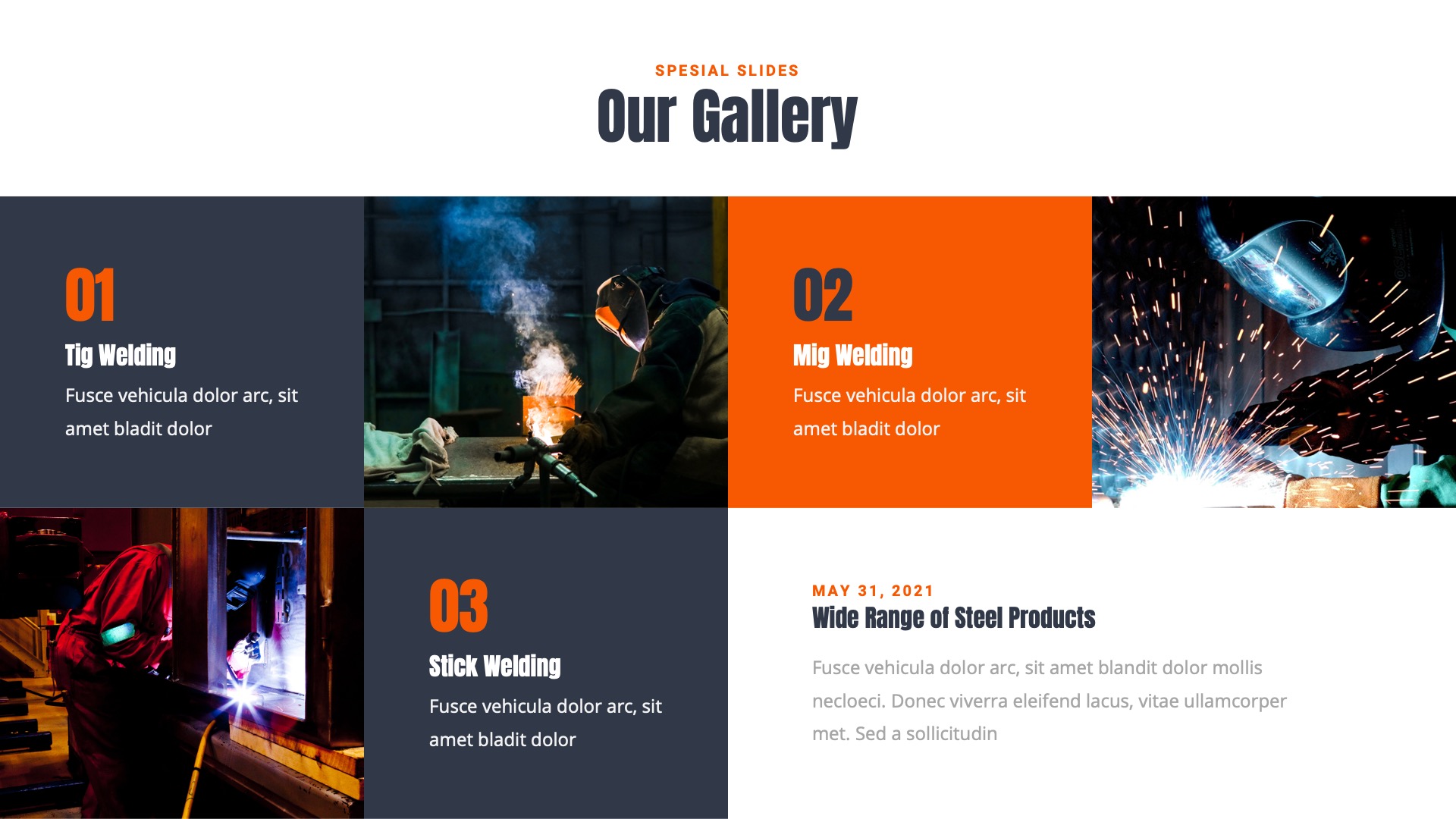 METALICO - Metal & Steel Factory Powerpoint Template, Presentation ...