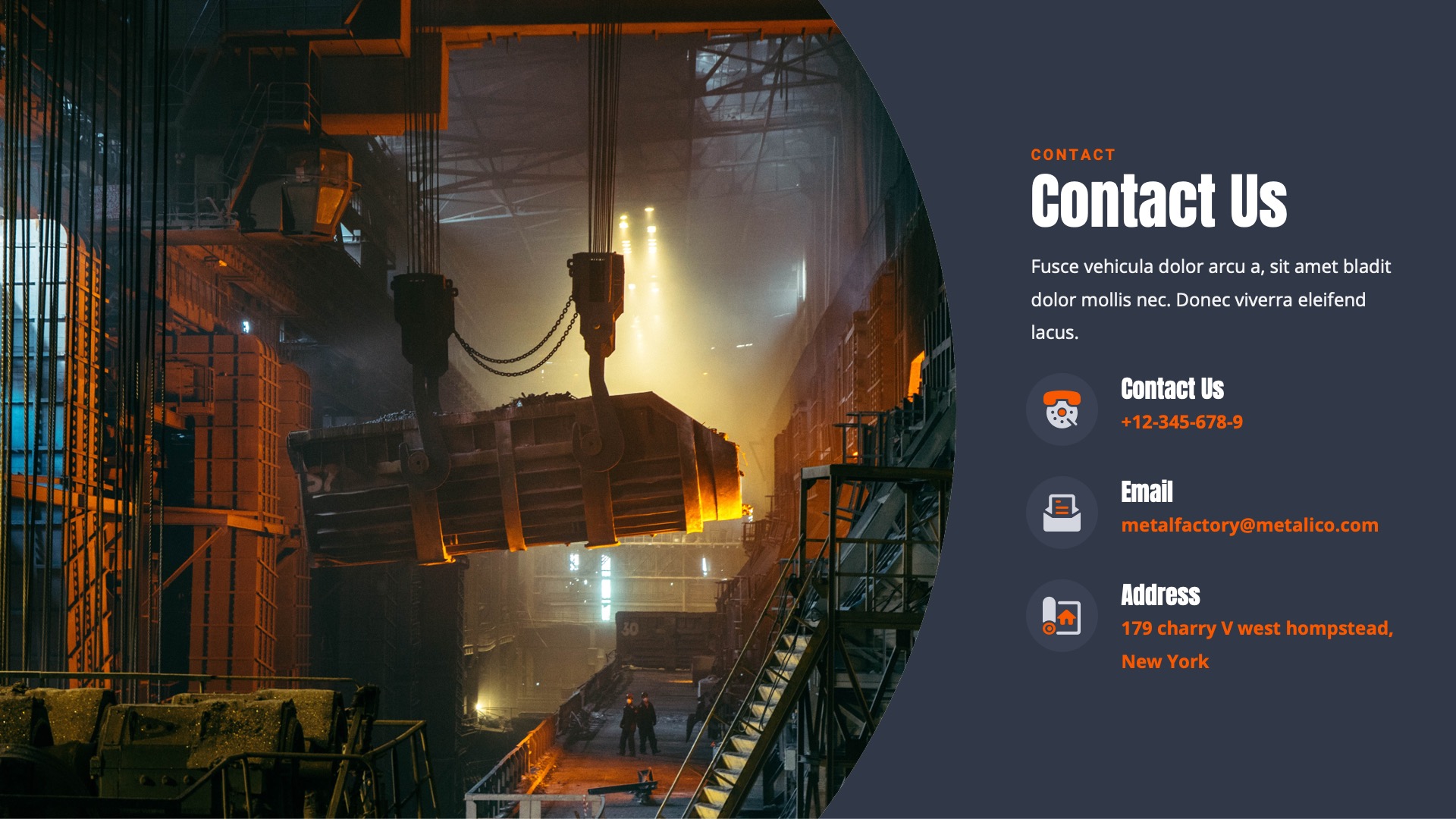 METALICO - Metal & Steel Factory Powerpoint Template, Presentation ...