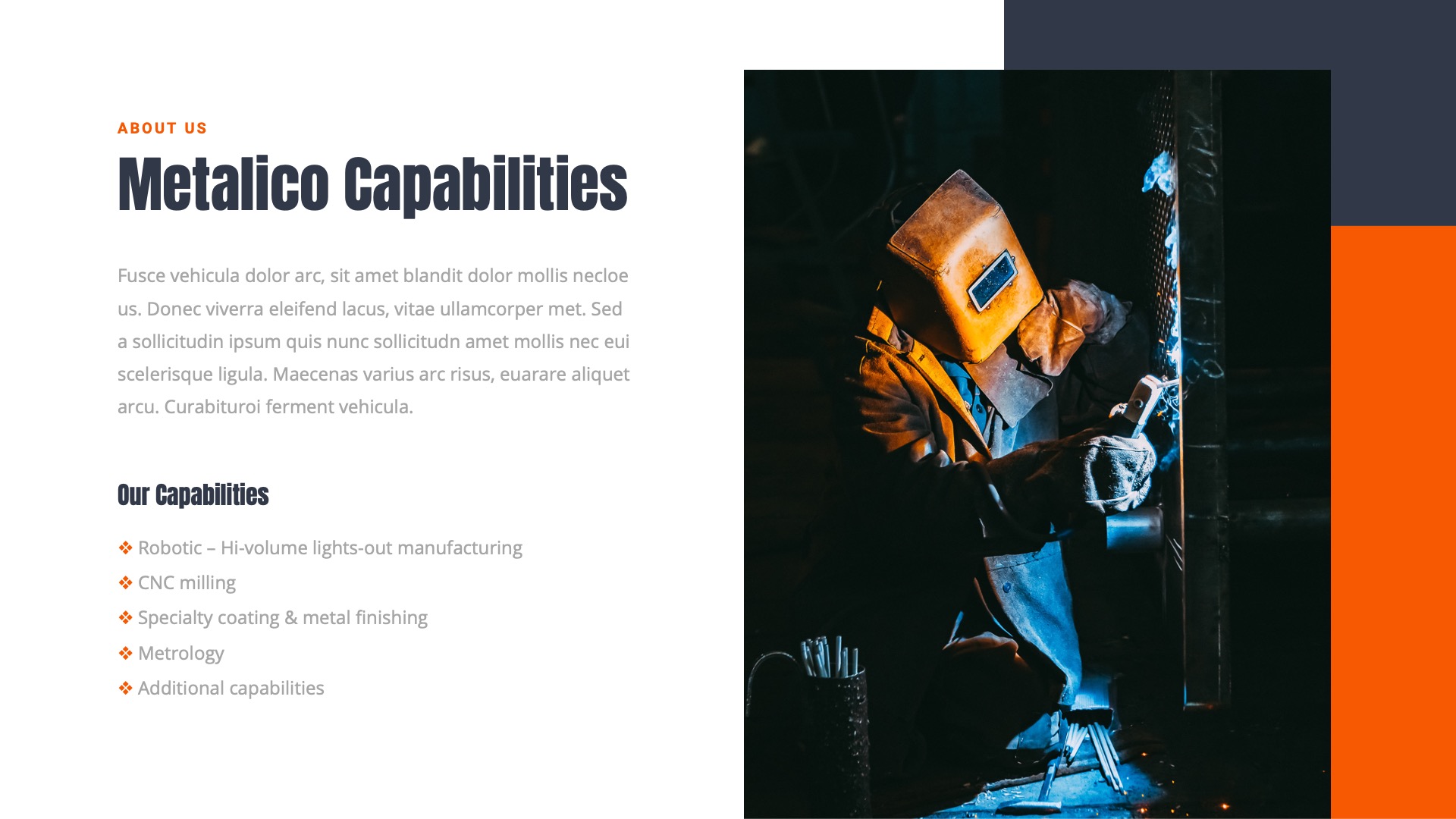 METALICO - Metal & Steel Factory Powerpoint Template, Presentation ...